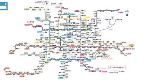 北京地铁景点地图全图 千图网