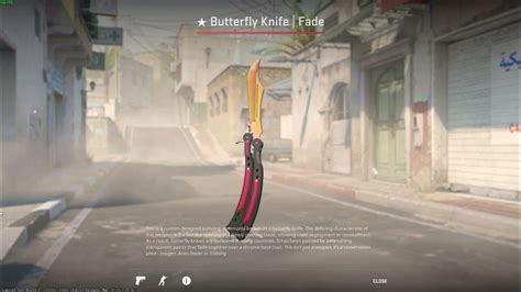 Inspecting Butterfly Knife Fade Mango Counter Strike 2 Youtube