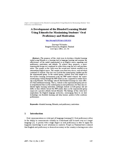 Edmodo Blended Learning Pdf Pdf Educational Technology Motivation