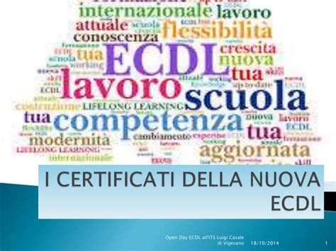 I Certificati Della Nuova Ecdl Pptx Technology And Computing