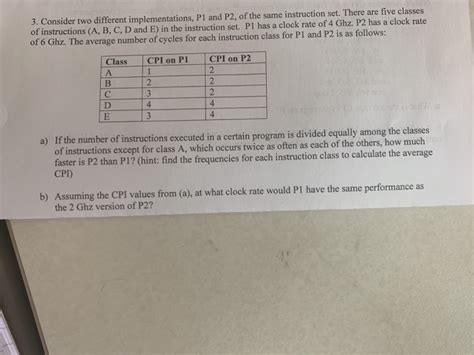 Solved 3 Consider Two Different Implementations Pl And P2