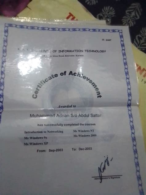 Certificate Of Award To Networking Freelancer
