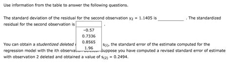 solved 7 residual analysis aa aa consider a multiple