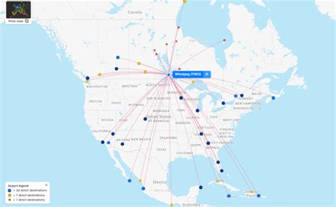 Direct Flights To And From Winnipeg James Armstrong Richardson