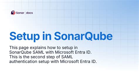 Setup In Sonarqube Sonarqube Server 107 Sonar Documentation