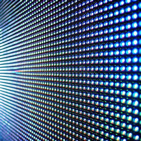 White Dotted Bright Colored Led Smd Screen Close Up Background Stock Illustration
