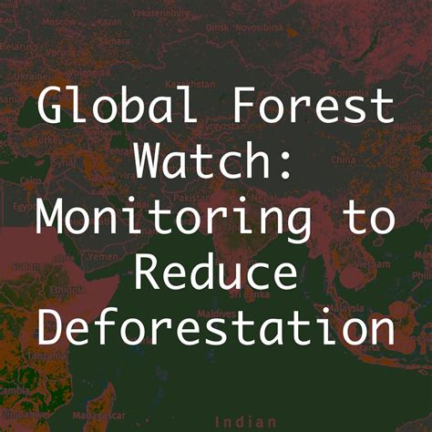 Global Forest Watch Monitoring To Reduce Deforestation — Smart Forests