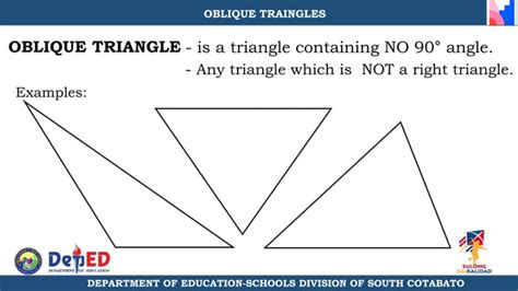 Oblique Triangles Pptx Physics Science