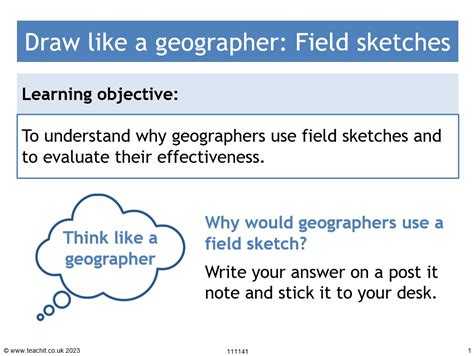 Field Sketches Fieldwork Ks3 4 Geography Teachit