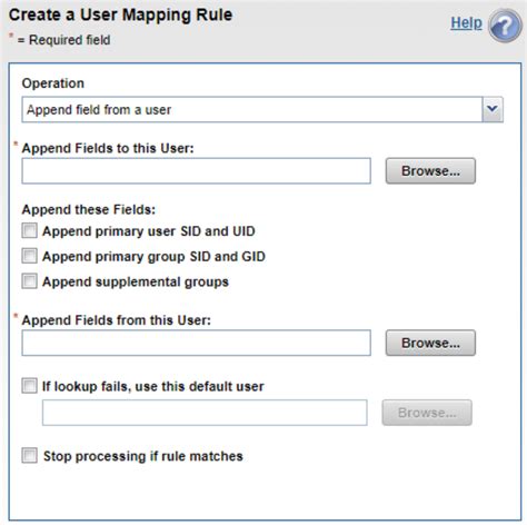 Fields And Options Powerscale Onefs User Mapping Mapping Identities