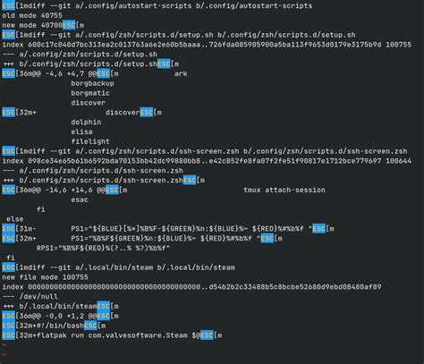 Diff Output Looks Broken · Issue 1332 · Twpaynechezmoi · Github