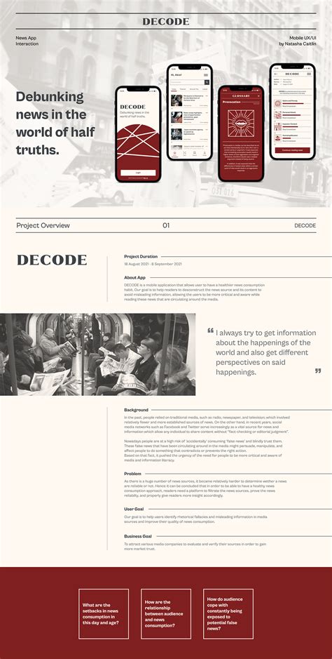 DECODE UI UX False News Detector App On Behance