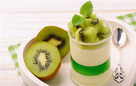 Wallpaper Kiwi Dessert Jelly For Mobile And Desktop Section еда