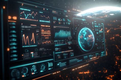 Futuristic Ai Powered Dashboard Visualizing Global Sustainability