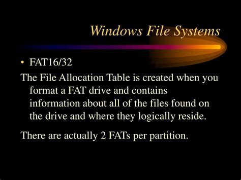 PPT Windows File Systems And Improving Performance PowerPoint Presentation ID 451241