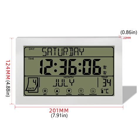 Totil Clock Wireless Indooroutdoor Temperature Atomic Clock Battery
