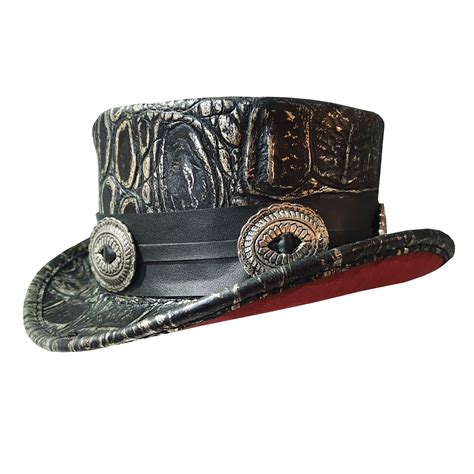 Slash Tribute Leather Short Top Hat Inspire Uplift