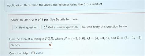 Solved Application Determine The Areas And Volumes Using Chegg