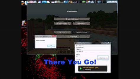 minecraft item spawner hack v1 0 youtube