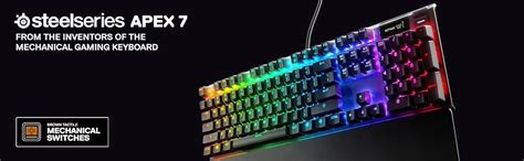 Amazon Com SteelSeries Apex Mechanical Gaming Keyboard OLED Smart Display USB Passthrough