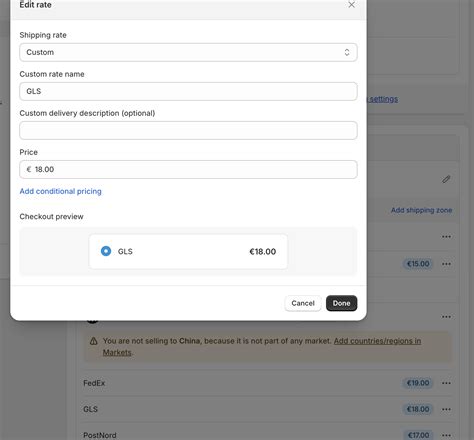 Bug Impossible To Set Predefined Shipping Method Via Shippingline