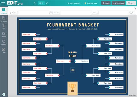 7 Free Tournament Bracket Generators And Templates