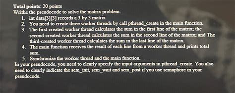 solved total points 20 ﻿pointswrithe the pseudocode to