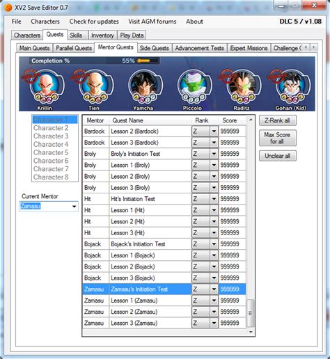 Outdated Xv2 Save Editor 81 Xenoverse Mods