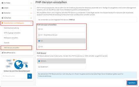 php einstellungen selbst ändern strato