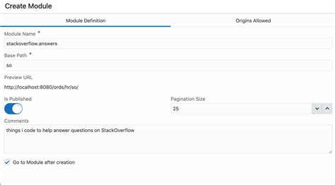 Building A RESTful Web Service Using SQL Developer Web PUT