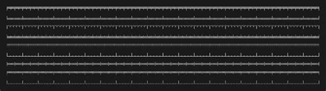 구분이 있는 다양한 측정 척도 길이 또는 높이를 센티미터 밀리미터 또는 인치 단위로 측정하기 위한 현실적인 흰색 눈금자 줄자 표시 크기 표시기 벡터 그림 프리미엄 벡터