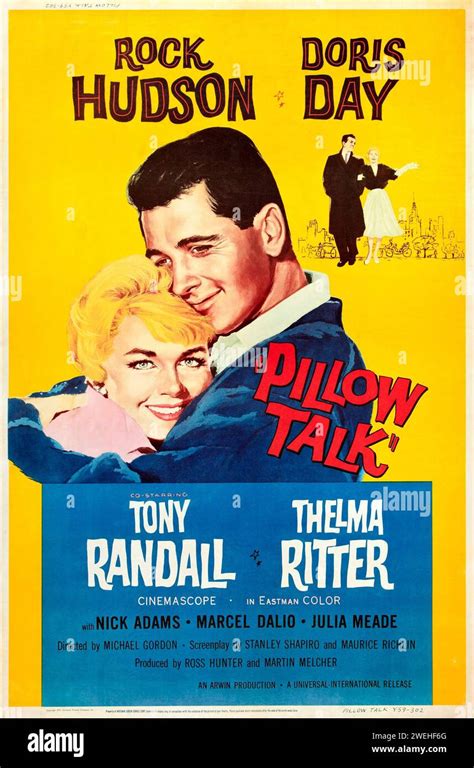 Pillow Talk Universal International 1959 Vintage Film Poster Rock