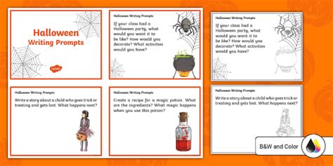 Halloween Writing Prompts For 3rd 5th Grade Twinkl