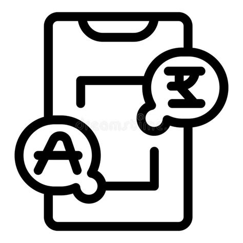 Smartphone Displaying Language Translation App Interface Stock