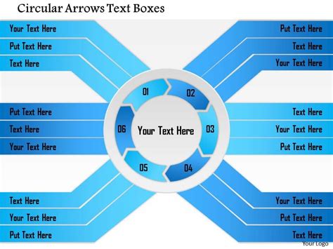 1214 Cycle Diagram Circular Arrows Text Boxes Powerpoint Presentation