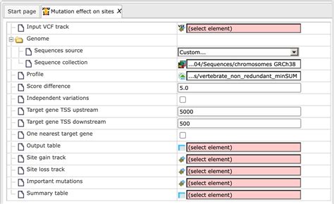 genomic variants — genexplain platform documentation