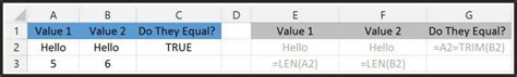 Why Does Excel Say Cell Values Are Not Equal When They Are