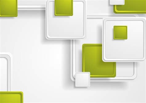 premium vector abstract tech green grey squares background