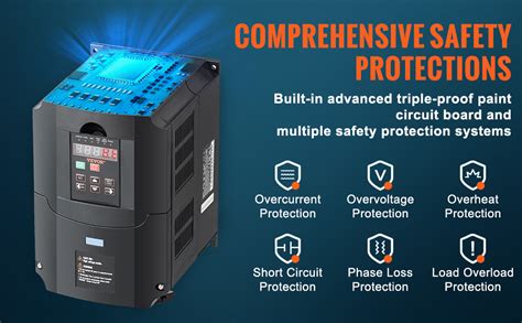 VEVOR VFD HP KW A Or Phase V Input To Phase V Output Variable Frequency
