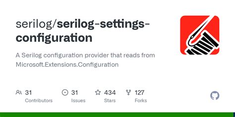 Github Serilogserilog Settings Configuration A Serilog Configuration Provider That Reads