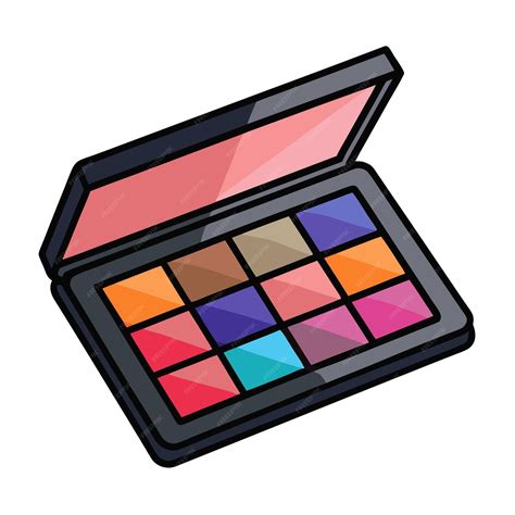 Eyeshadow Palette Clipart Vector Art And Illustration Premium Ai