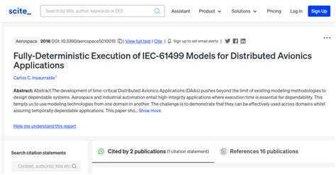 [citation Report] Fully Deterministic Execution Of Iec 61499 Models For