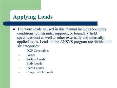 Ansys Intro Numerical Analysis Using Ansys Ppt