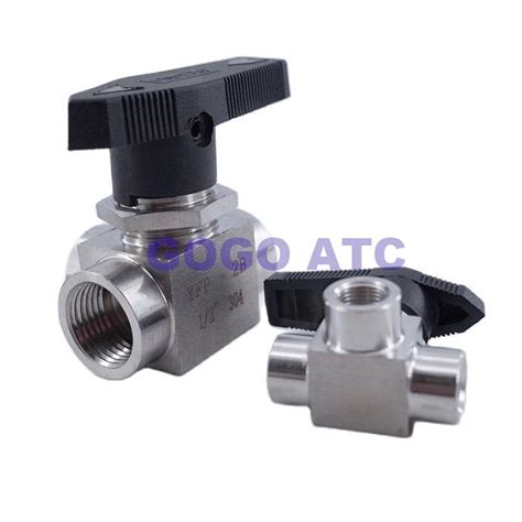 Free Ship Tee Ball Valve Female G Thread Stainless Vicedeal