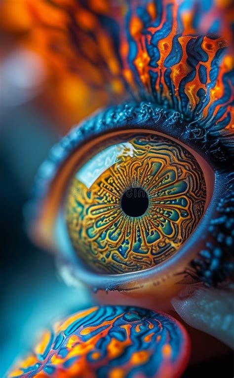 A Close Up Of A Human Eye Stock Illustration Illustration Of Detail