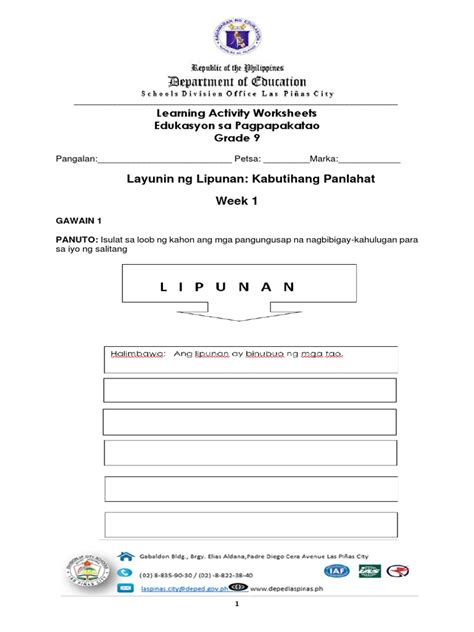 Esp 9 Law Week 1 Q1 Pdf