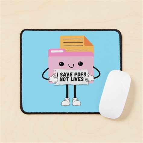 I Save Pdfs Not Lives Cute Funny Graphic Icon Sticker For Sale By