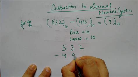 Subtraction Decimal Number System Easy Short Simple YouTube