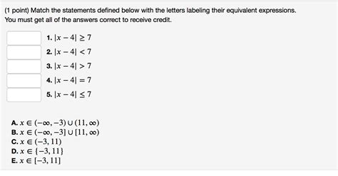 solved 1 point match the statements defined below with the