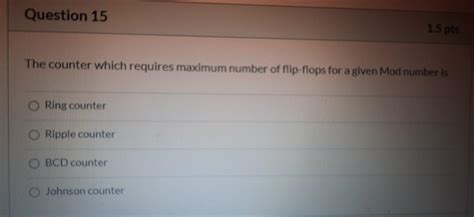 solved question 11 1 5 pts the simplified boolean expression